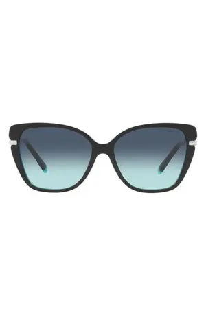 Tiffany & Co. 57mm Gradient Cat Eye Sunglasses