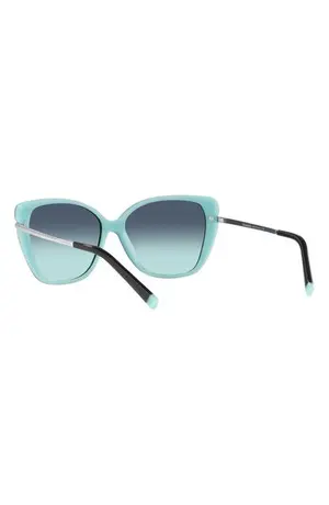 Tiffany & Co. 57mm Gradient Cat Eye Sunglasses
