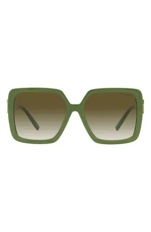 Tiffany & Co. Tiffany & Co. 58mm Square Sunglasses Green Gradient