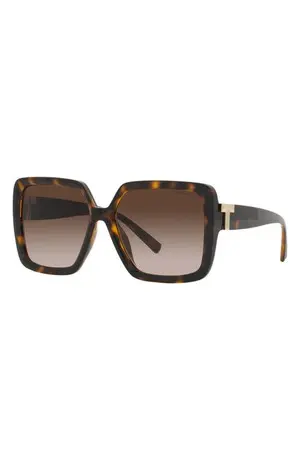 Tiffany & Co. 58mm Square Sunglasses - Havana