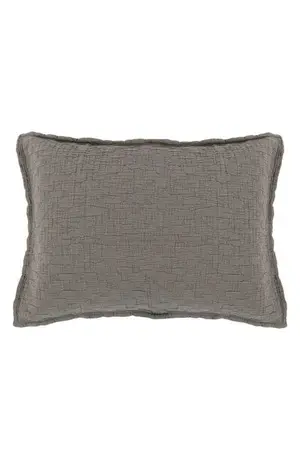 POM POM AT HOME Ojai Textured Cotton Sham - Pebble