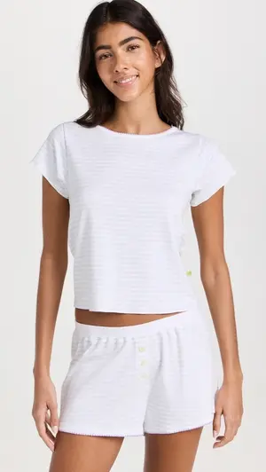 Morgan Lane Baby Jean Tee - Sky Stripe