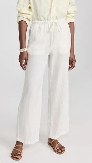 Rails Emmie Linen Pants - White