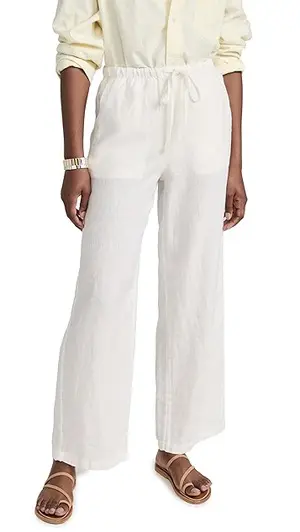 Rails Emmie Linen Pants - White