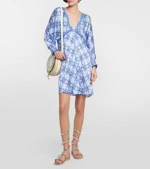 Poupette St Barth Allegra Asymmetrical Minidress