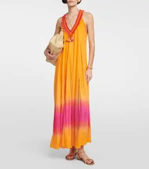 Poupette St Barth Nava Maxi Dress - Orange