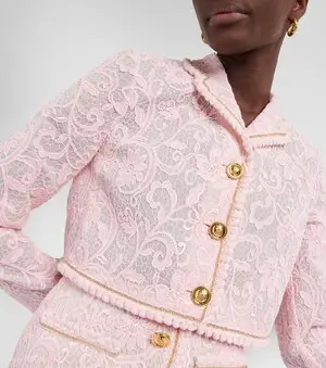 Giambattista Valli Cropped Lace Jacket