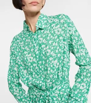 Poupette St Barth Kimi Printed Shirt Dress
