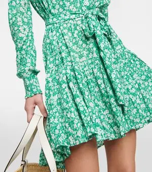 Poupette St Barth Kimi Printed Shirt Dress
