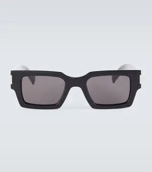 Saint Laurent Rectangular Sunglasses - Black