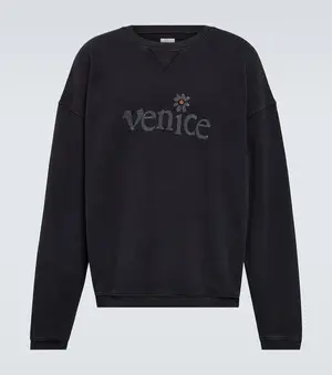 ERL Printed Cotton Fleece Sweatshirt