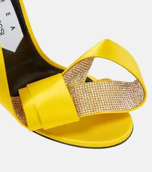 AREA X Sergio Rossi Marquise Embellished Sandals
