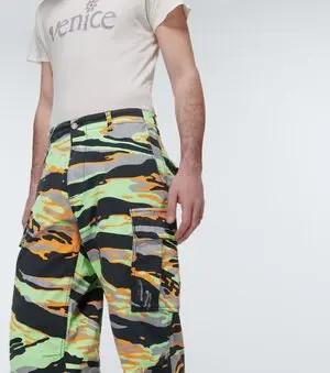 ERL Printed Cotton Cargo Pants