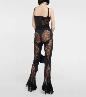 MUGLER Bonded Illusion Bustier - Black