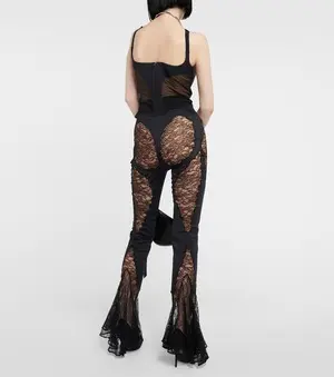 MUGLER Bonded Illusion Bustier - Black