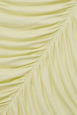 Loewe Asymmetric Gathered Crepe Midi Dress