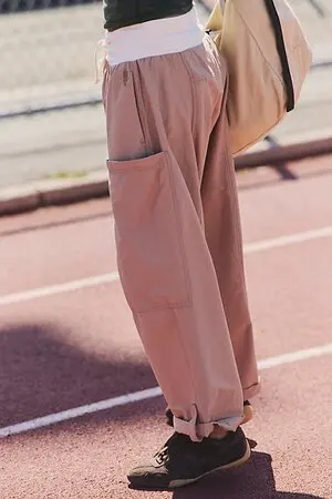 Free People Cliff Hanger Harem Pants - Sandy Combo
