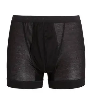 Zimmerli Cotton 252 Royal Classic Boxer Briefs - Black