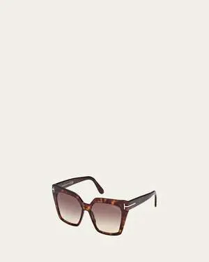 TOM FORD Havana Cat-eye Sunglasses