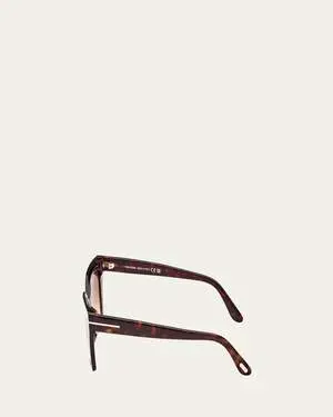 TOM FORD Havana Cat-eye Sunglasses