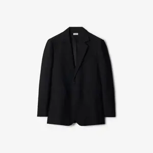 Burberry Wool Tailored Jacket - Black