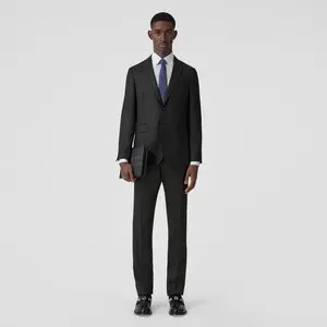 Burberry Wool Tailored Jacket Charcoal