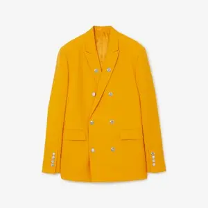 Burberry Wool Tailored Jacket Marigold
