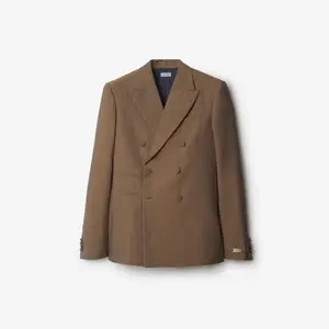 Burberry Wool Tailored Jacket Tawny