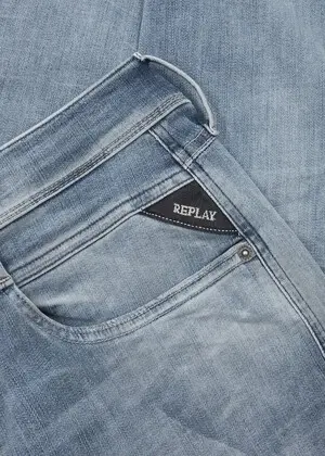 REPLAY Anbass Hyperflex Slim-leg Jeans