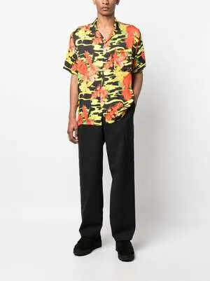 PHIPPS Floral-print Bowling Shirt