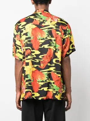 PHIPPS Floral-print Bowling Shirt