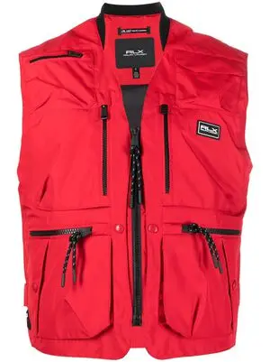 Rlx Ralph Lauren Brendan Multi-pocket Cargo Vest - Red