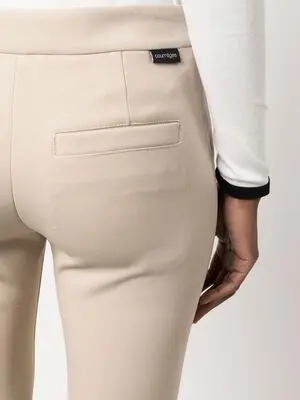 COURREGES Mid-rise Flared Trousers - Neutrals