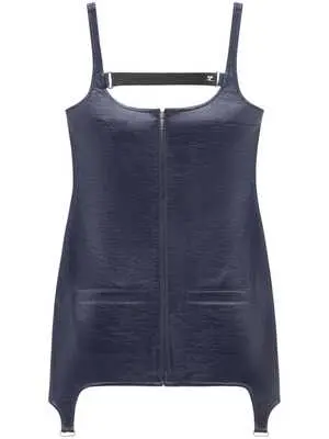 COURREGES Cut-out Zip-up Dress - Blue