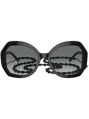 Giorgio Armani Oversized Sunglasses - Black