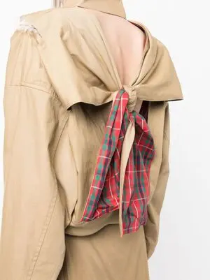 Undercover Cropped Jacket With Knot Detail