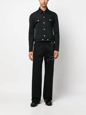COURREGES Cotton Button-up Jacket - Black