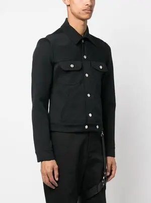 COURREGES Cotton Button-up Jacket - Black