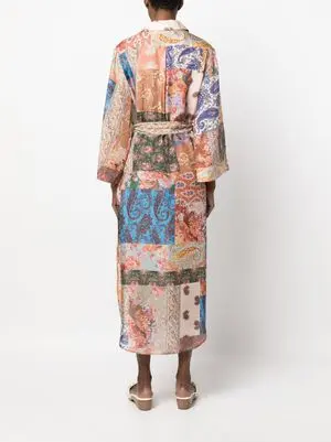 Zimmermann Paisley-print Silk Shirtdress - Neutrals