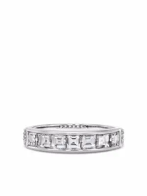 PRAGNELL Platinum Diamond Band Ring - Silver