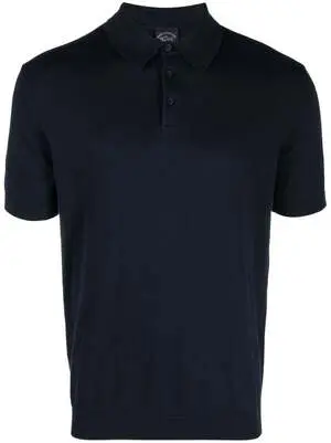 Paul & Shark Logo-patch Cotton Polo Shirt - Blue