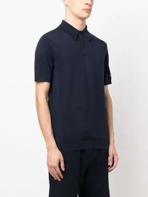 Paul & Shark Logo-patch Cotton Polo Shirt - Blue