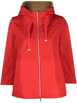 Herno Reversible Monogram-print Jacket - Red