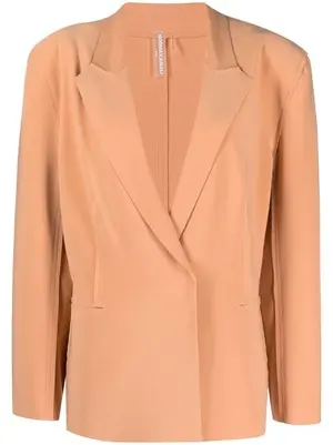 Norma Kamali Single-breasted Straight-fit Blazer