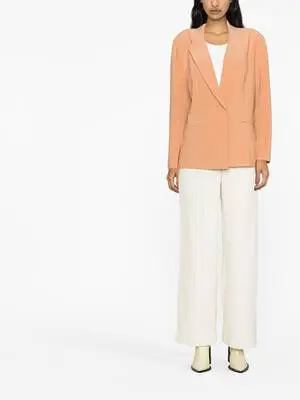 Norma Kamali Single-breasted Straight-fit Blazer