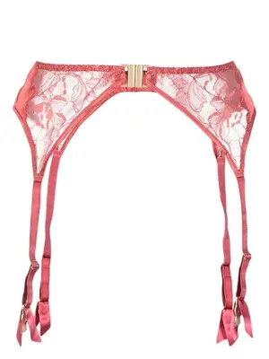 FLEUR OF ENGLAND Sienna Suspender Belt - Pink