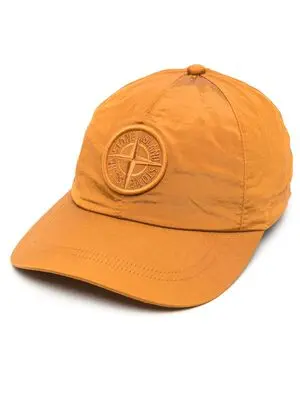 Stone Island Compass-patch Curved-peak Cap - Orange