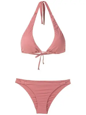 AMIR SLAMA Halterneck Bikini Set - Neutrals