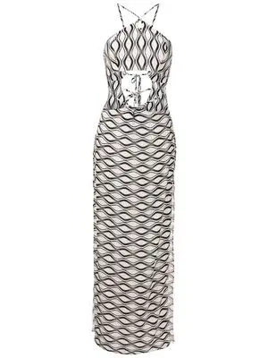 AMIR SLAMA Cut-out Maxi Dress