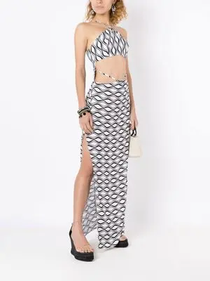 AMIR SLAMA Cut-out Maxi Dress
